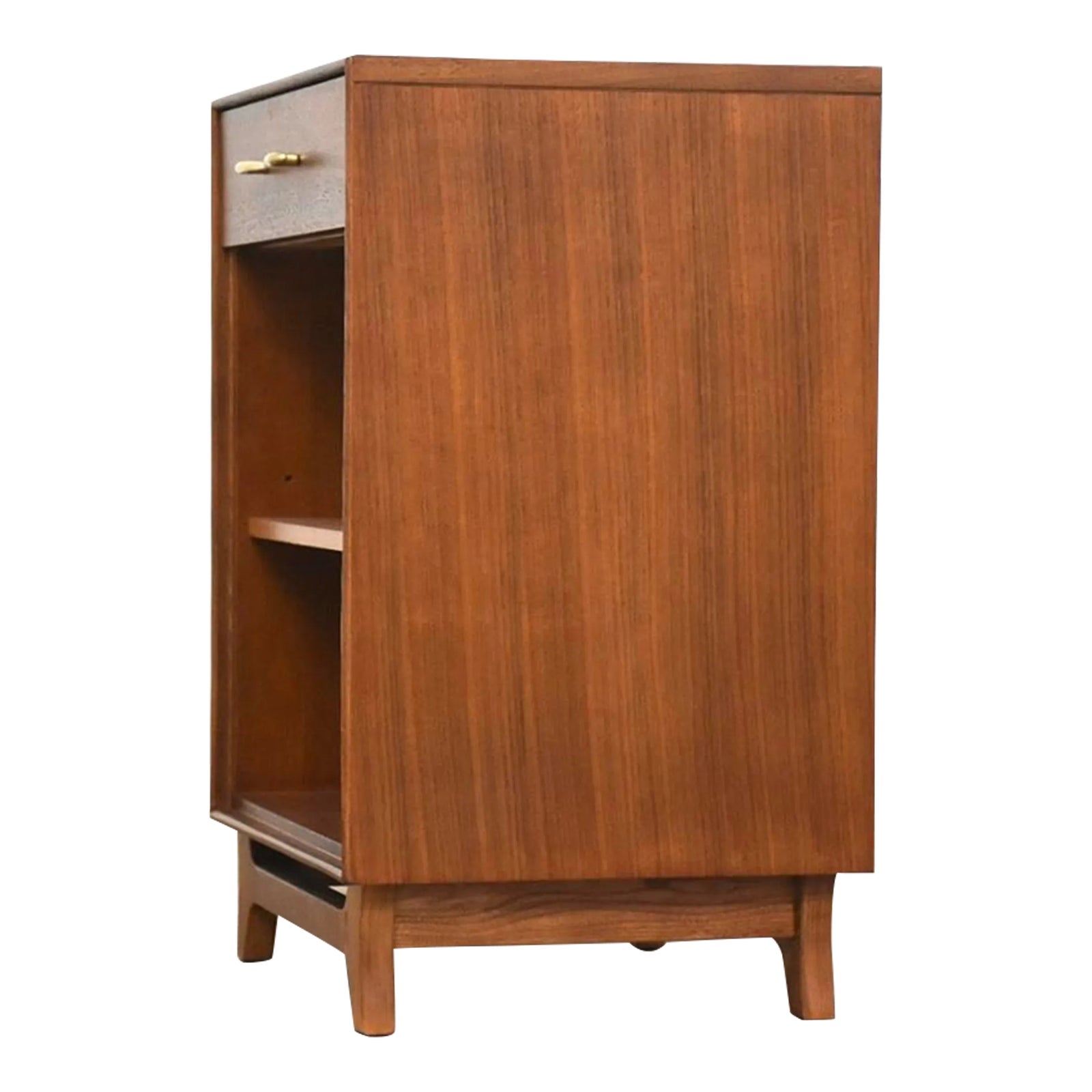 1960s Refinished Walnut Nightstand by Rway | Chairish