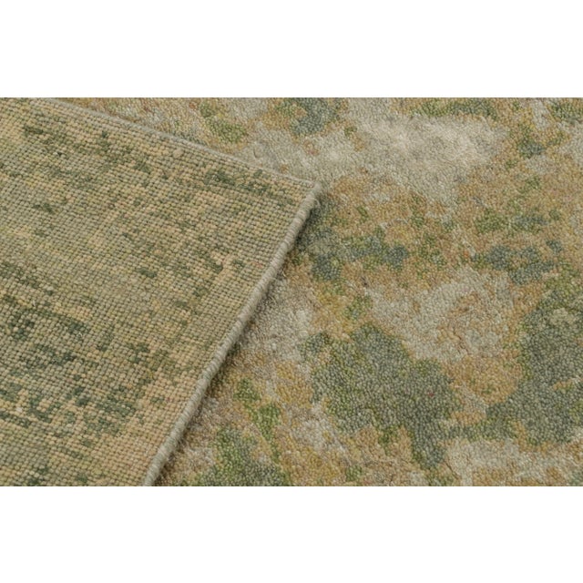 Rug & Kilim’s Modern Abstract Rug in Green With Painterly Pattern ...