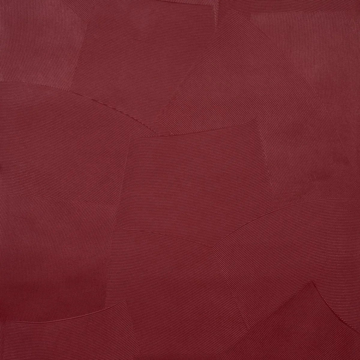 Schumacher x David Kaihoi Hand Combed Plaster Wallpaper In Oxblood | Chairish