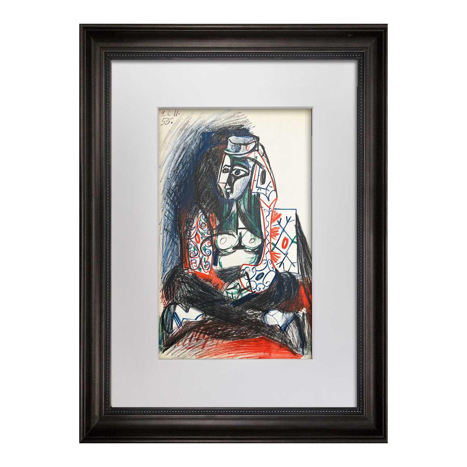 Pablo Picasso Ltd Ed. N°332 Lithograph "Turkish Woman" W/Custom Framing ...
