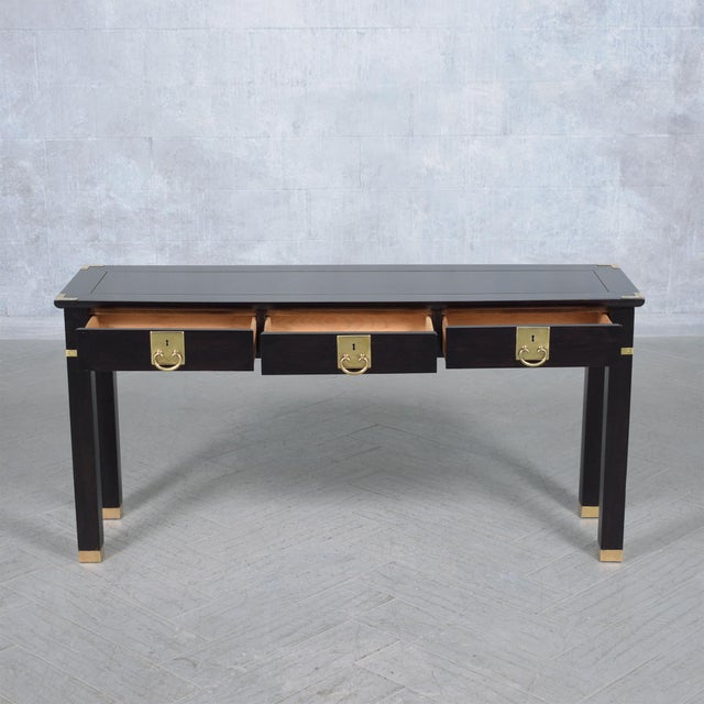Vintage White Oak Console Table: Timeless Elegance & Craftsmanship ...