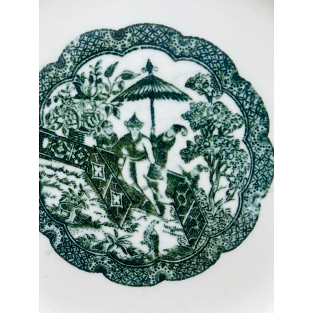 Circa 1790’s English Chinoiserie Leeds Ware Plate | Chairish