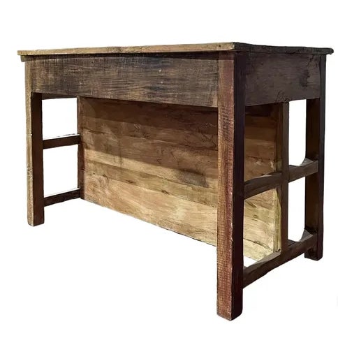 Matthew Izzo Rustic Timber Frame Island | Chairish