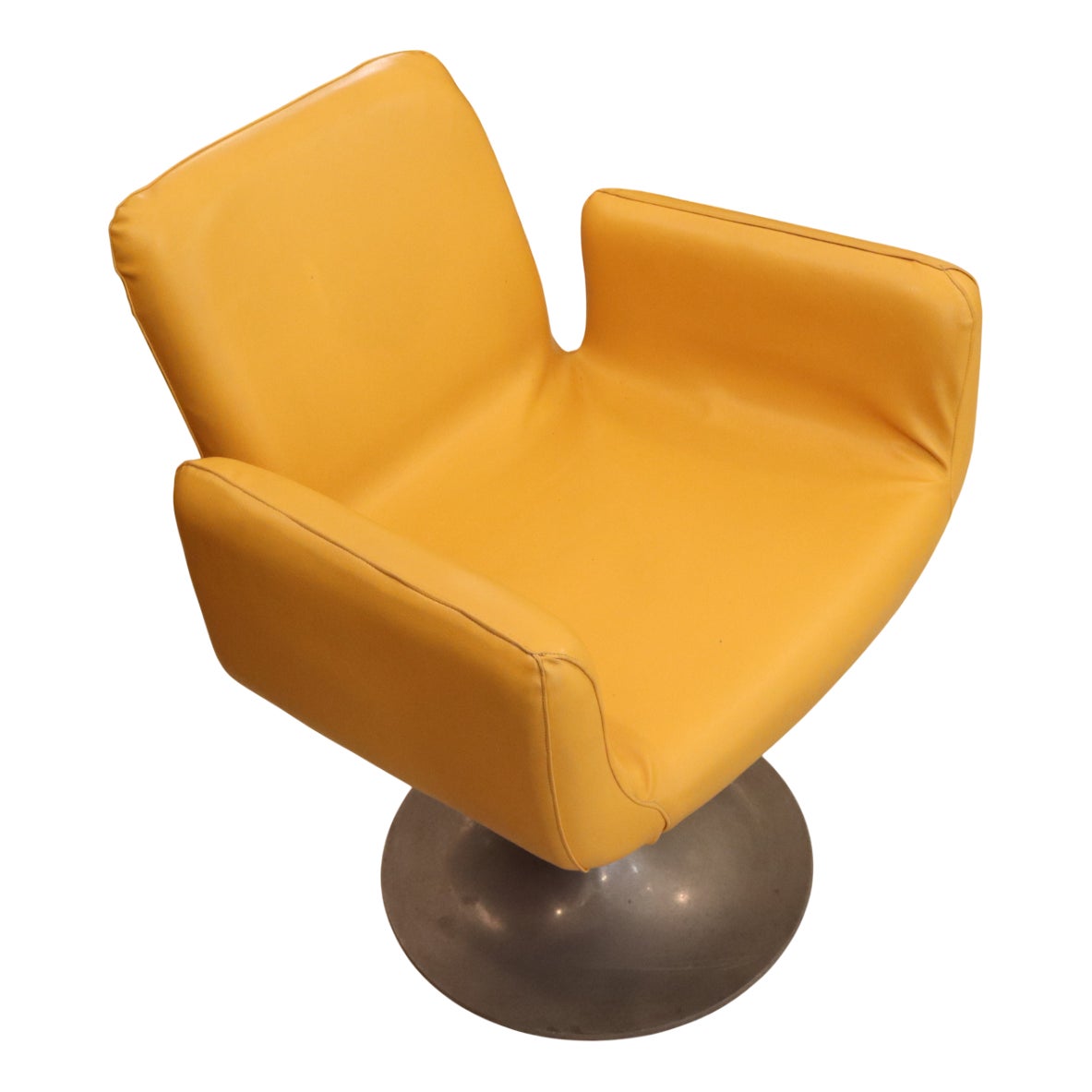 Dimensiona Swivel Chair in Steel and Leather by Mario Viezzoli for ...