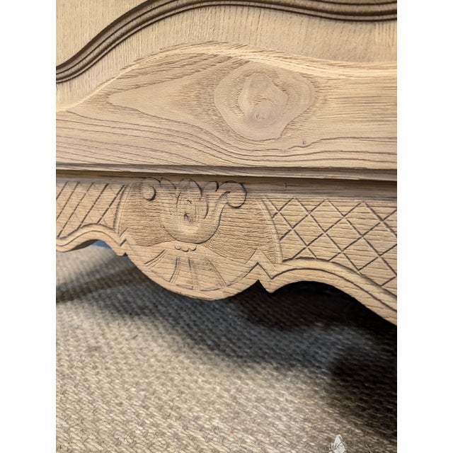 Neo-Rustic Jam Cupboard in Pickled Oak | Chairish