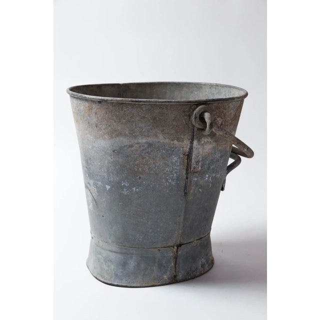 Antique French Zinc Milk Bucket, Early 20th Century | Chairish