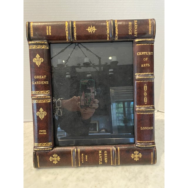 Leather Book Photo Frame by Maitland Smith | Chairish