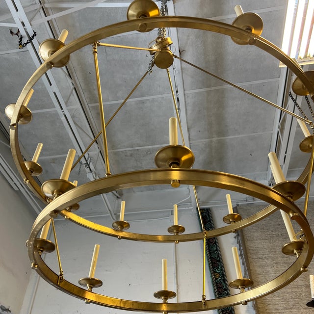 Visual Comfort Launceton Grande Two Tiered Chandelier | Chairish