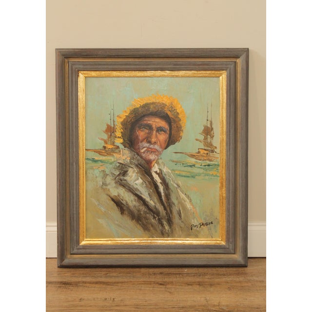 Roy Pierce Original Portrait Oil Painting | Chairish