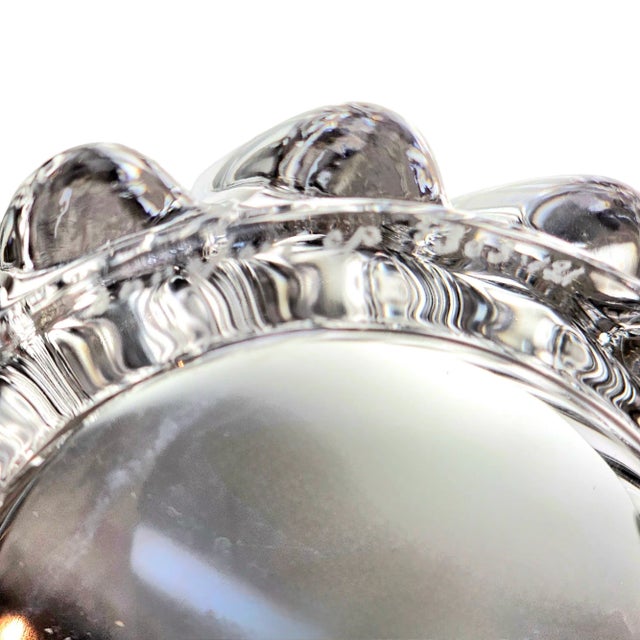 Swedish Orrefors Crystal Glass Corona Trinket Candy Dish | Chairish