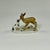 1950s German Deer & Dog Figurine, Crown Mark | Chairish