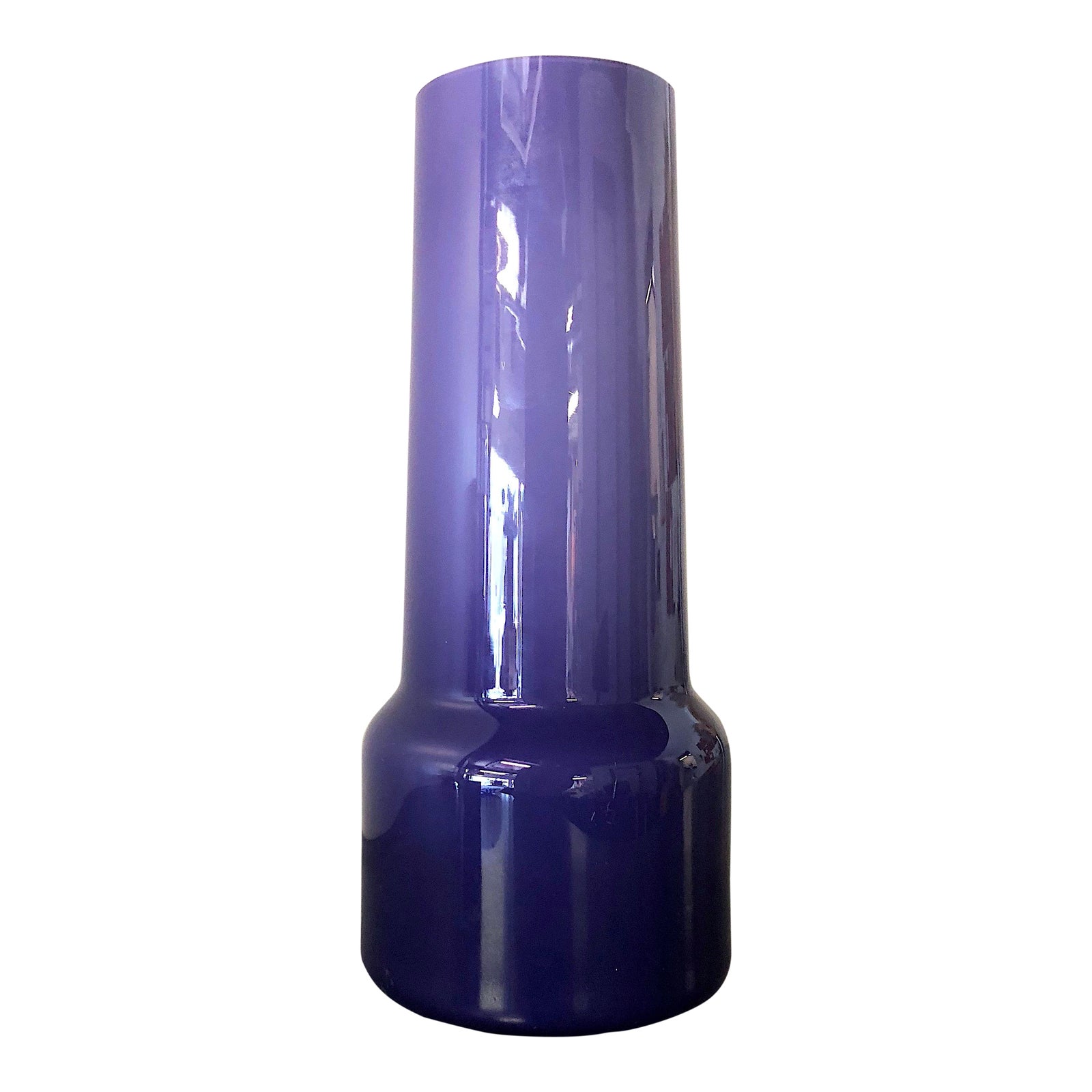Mid Century Kastrup Raymor Purple Vase - 12" High - With Matching ...