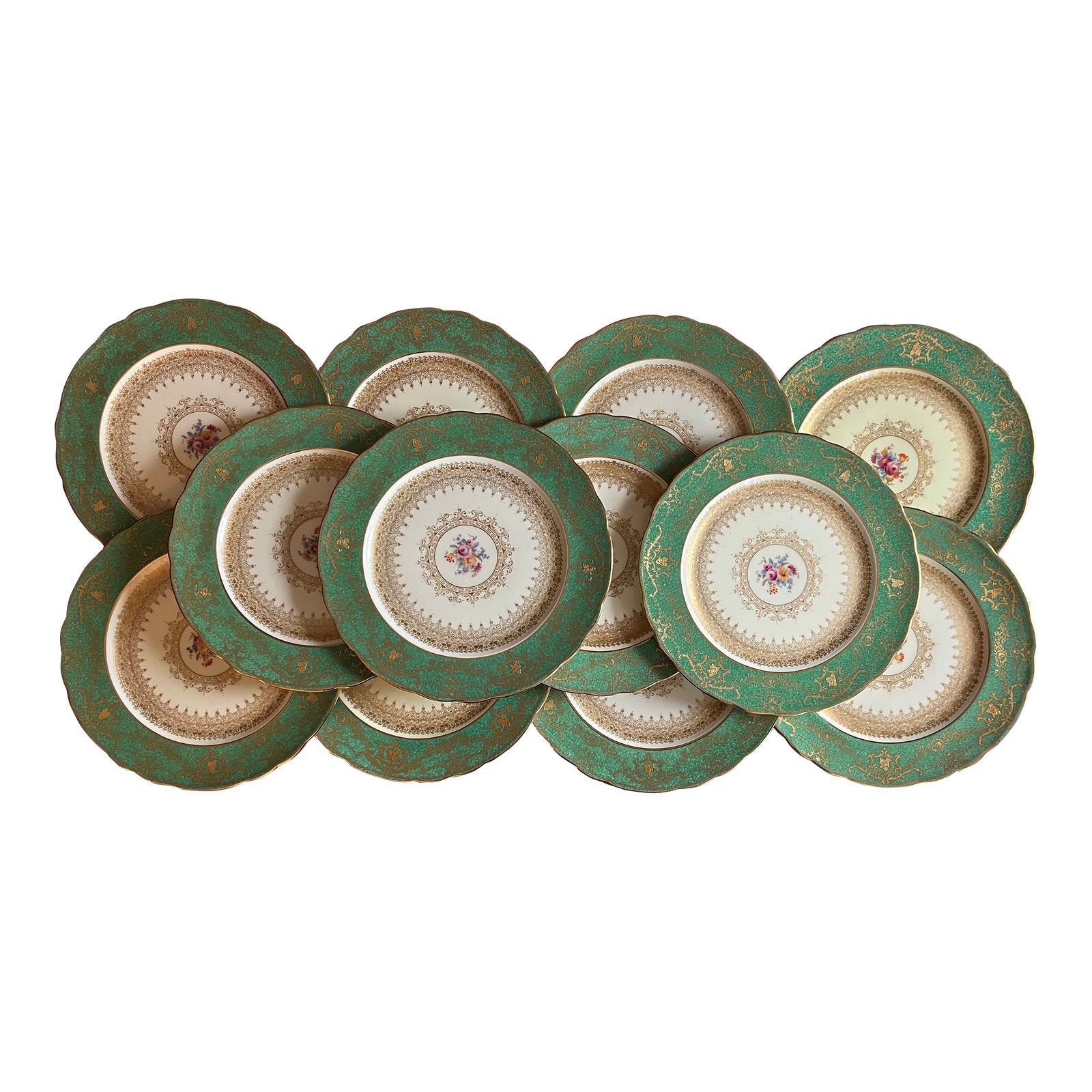 Antique Early 20th Century Porcelain Dinner Plates by George Jones ...