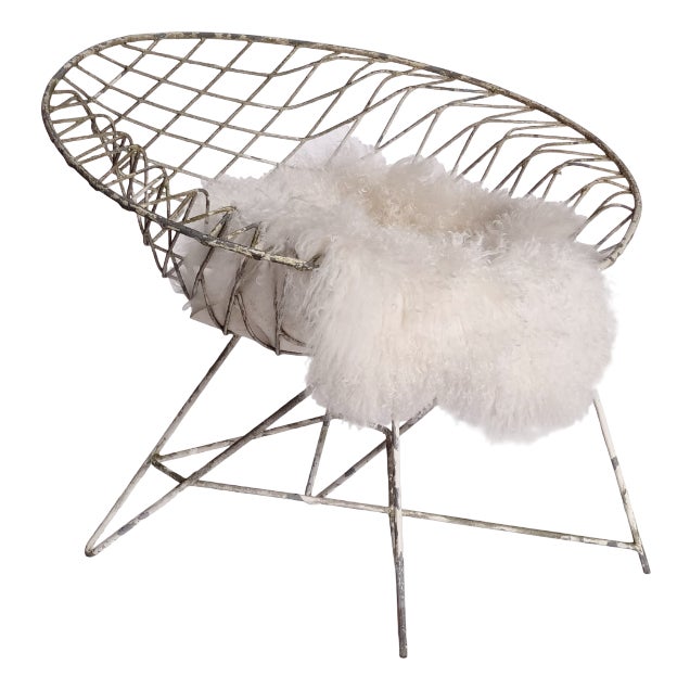 Vintage Wire Chair with Patina, 1970s | Chairish