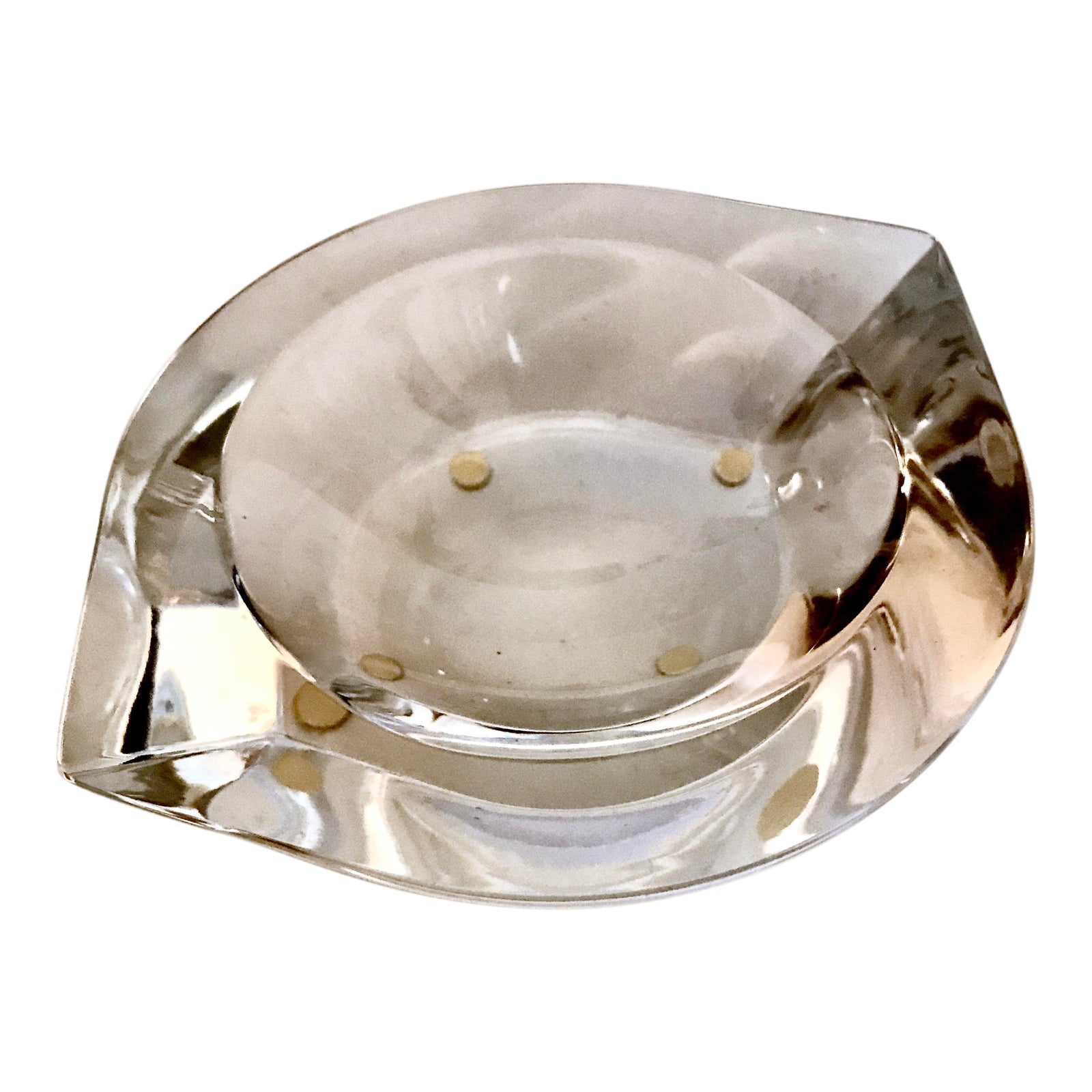 Signed Orrefos Crystal Marin Bon Bon Bowl | Chairish