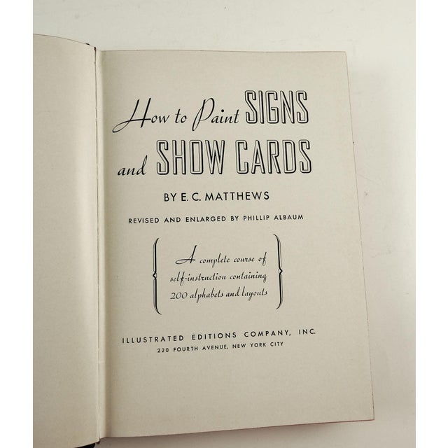 "How to Paint Signs and Show Cards" Lettering Book | Chairish