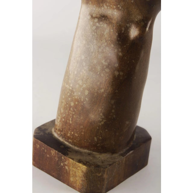 Late 20th Century Dominican Hand-Carved Varnished Wooden Hand Sculpture ...