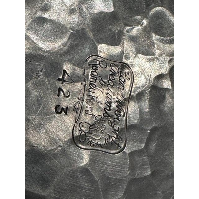 Vintage Rodney Kent Hand Wrought Hammered Aluminum Tray | Chairish