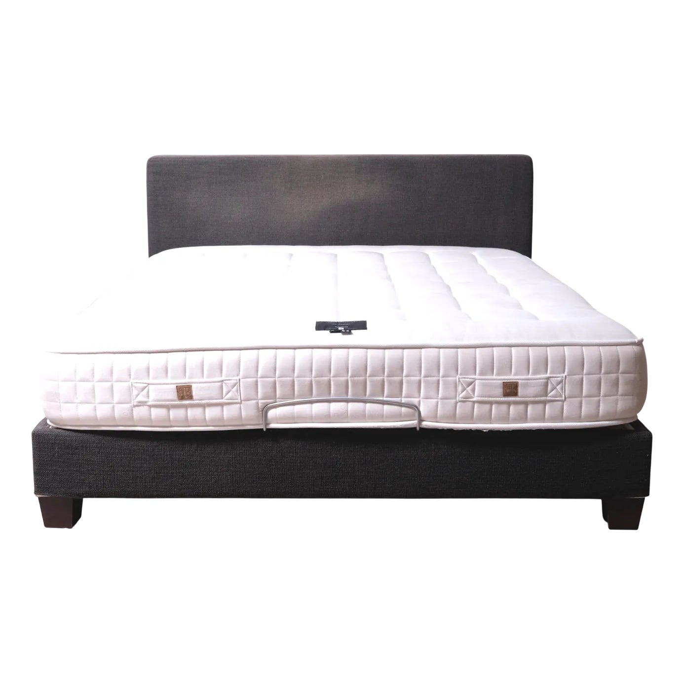 Double Bed with Motorized Base from Treca Interiors Paris, 2000s | Chairish