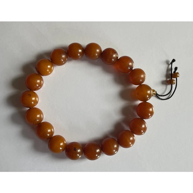 Large Natural Baltic Amber Worry Beads | Chairish