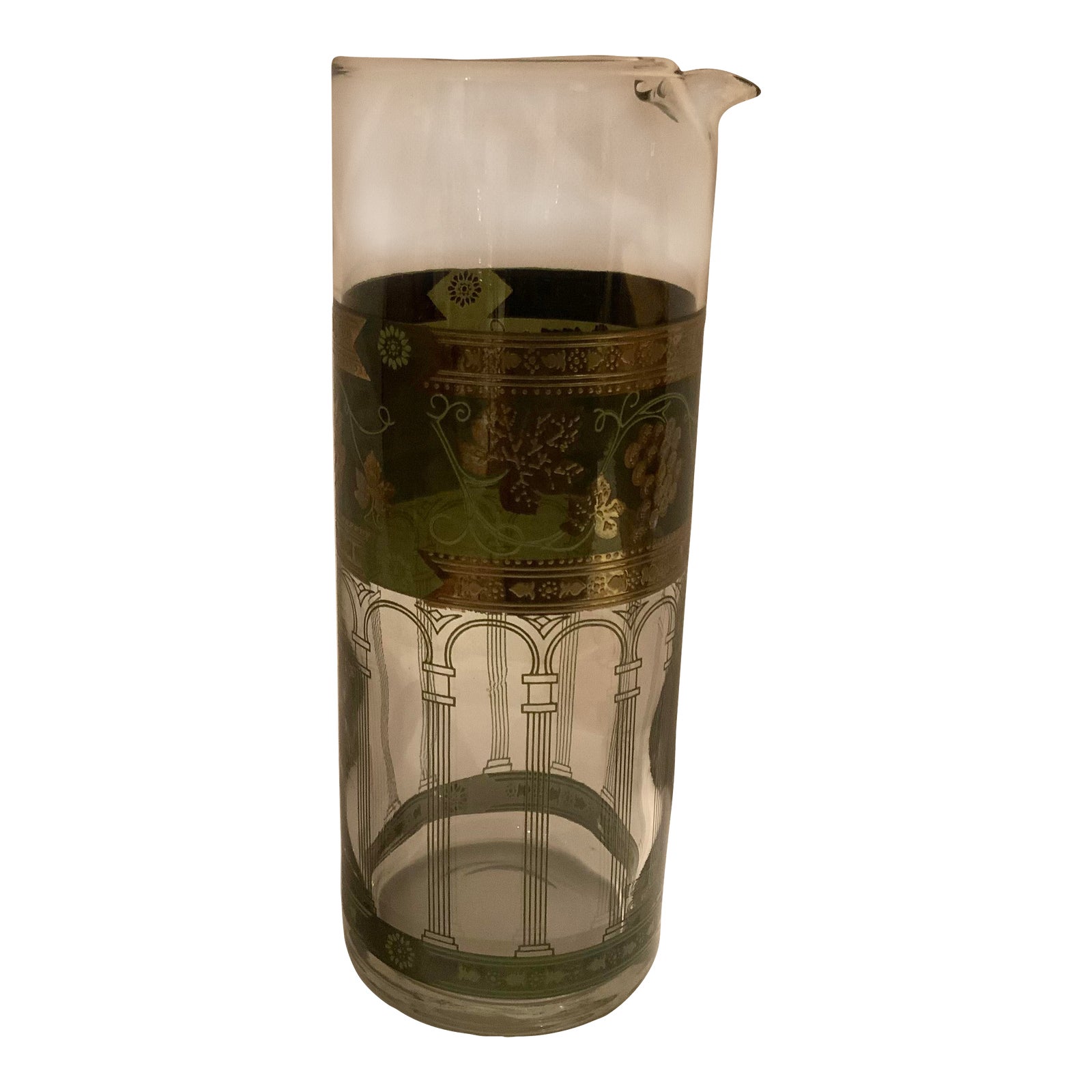 Cera Green Grapes Pitcher | Chairish