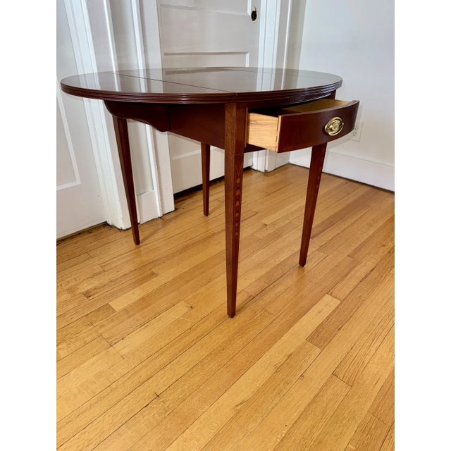 Ethan Allen Inlaid Pembroke Table Chairish