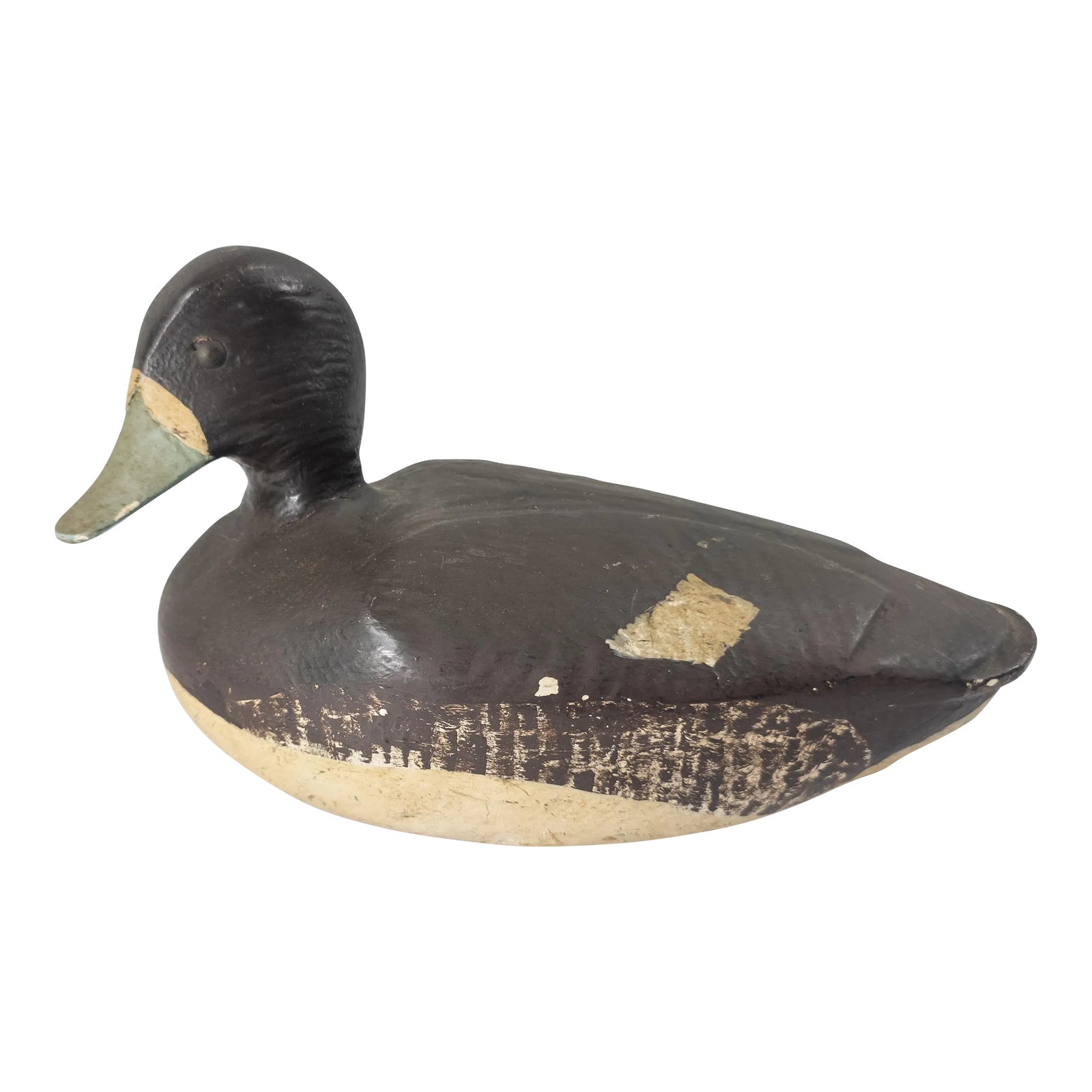Early 20th Century Rustic Farmhouse Cabin Painted Working Duck Decoy ...