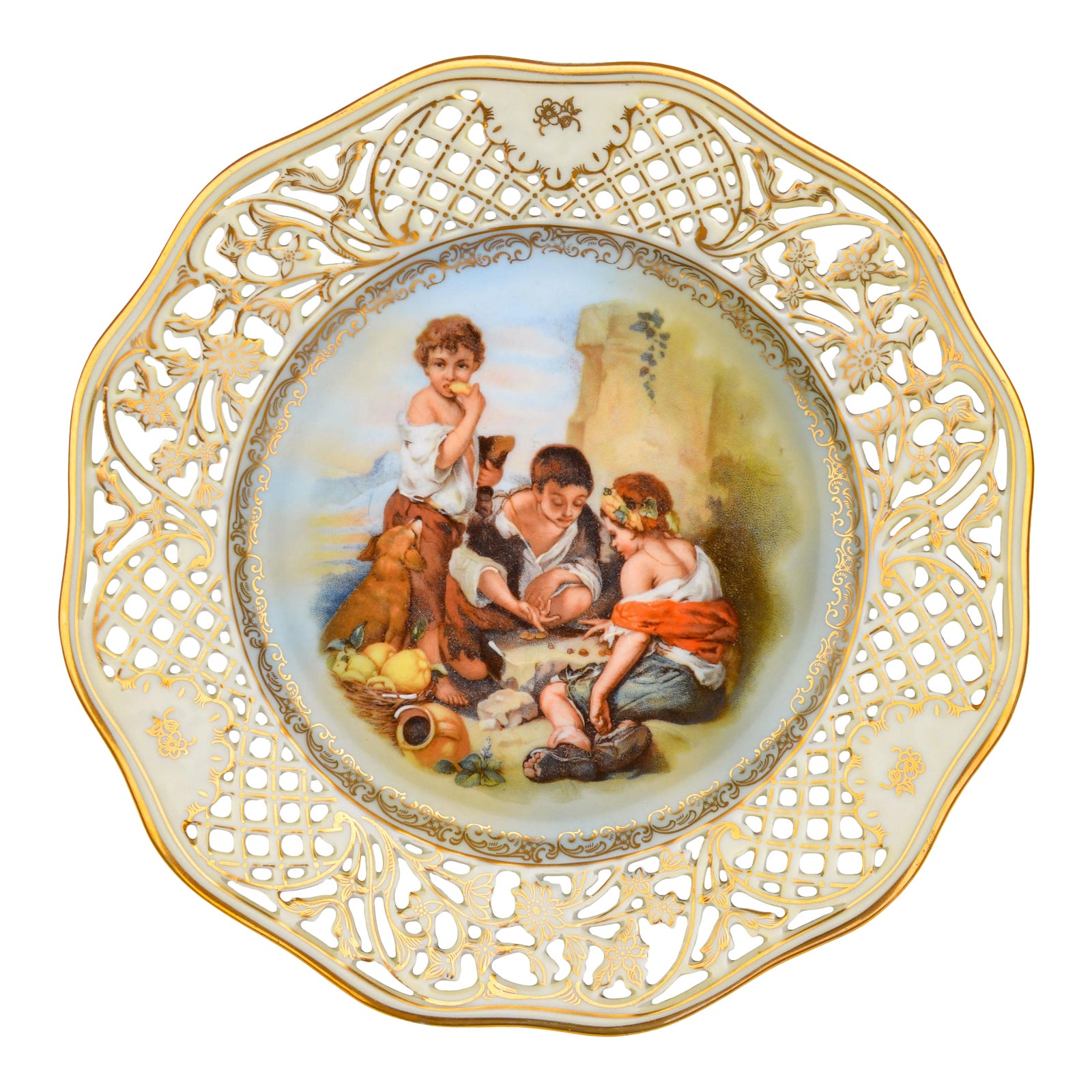 Antique German Porcelain Plate | Chairish