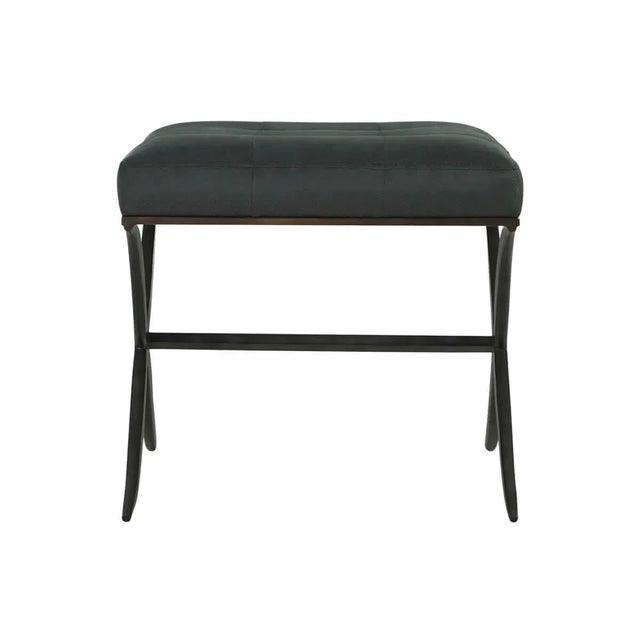 Mid Century Style X Frame Stool | Chairish