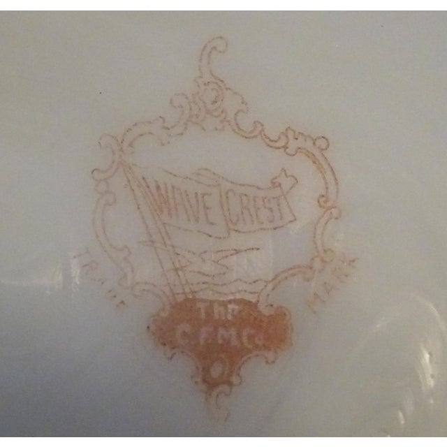 Late 19th Century Cf Monroe Wave Crest Shell Pattern Enamel Glass Box ...