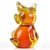 Vintage Seguso Murano Sommerso Red Yellow Orange Italian Art Glass Owl ...