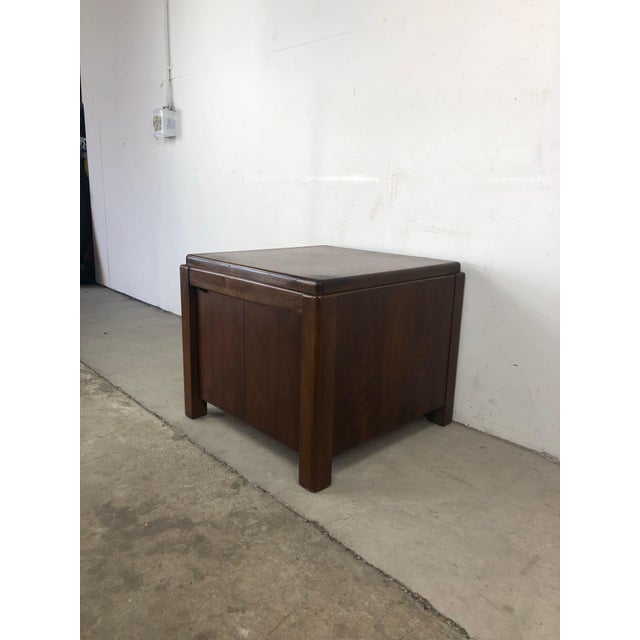 Mid Century Modern Media Storage End Table by Lane Furniture | Chairish