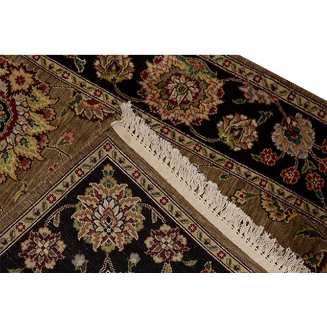 Traditional Style Camel Wool Area Rug | Chairish