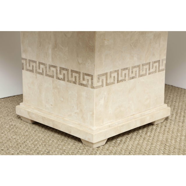 Square Dining or Conference Table With Greek Key Motif | Chairish