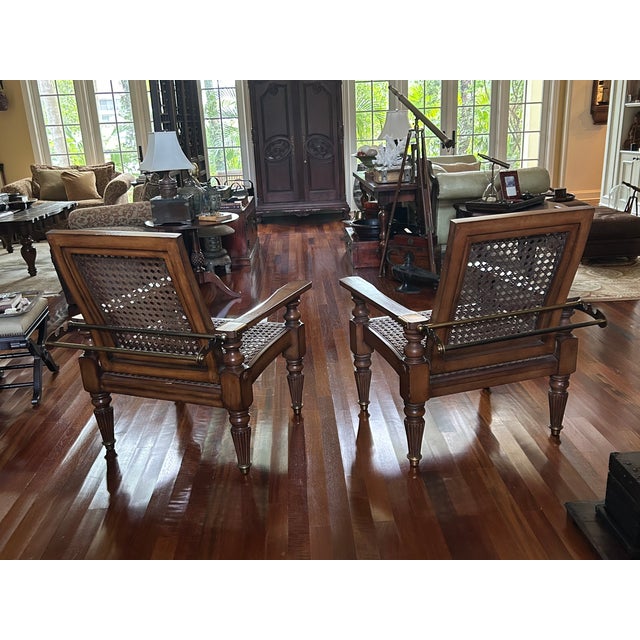 1990s Thomasville Ernest Hemingway Collection Plantation Chairs- Set of ...