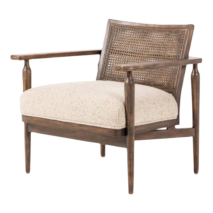 Four Hands Xavier Chair, Hasselt Taupe | Chairish