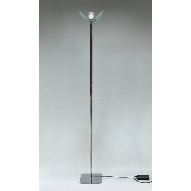 1980s Vintage Postmodern Halogen Torchiere Lamp | Chairish