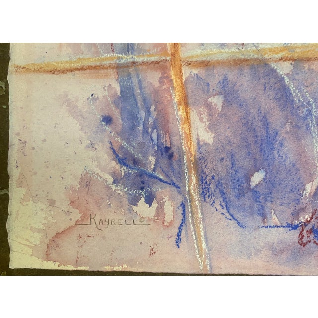 1980s Kayrell Compton Feathers in a Frenzy Watercolor | Chairish