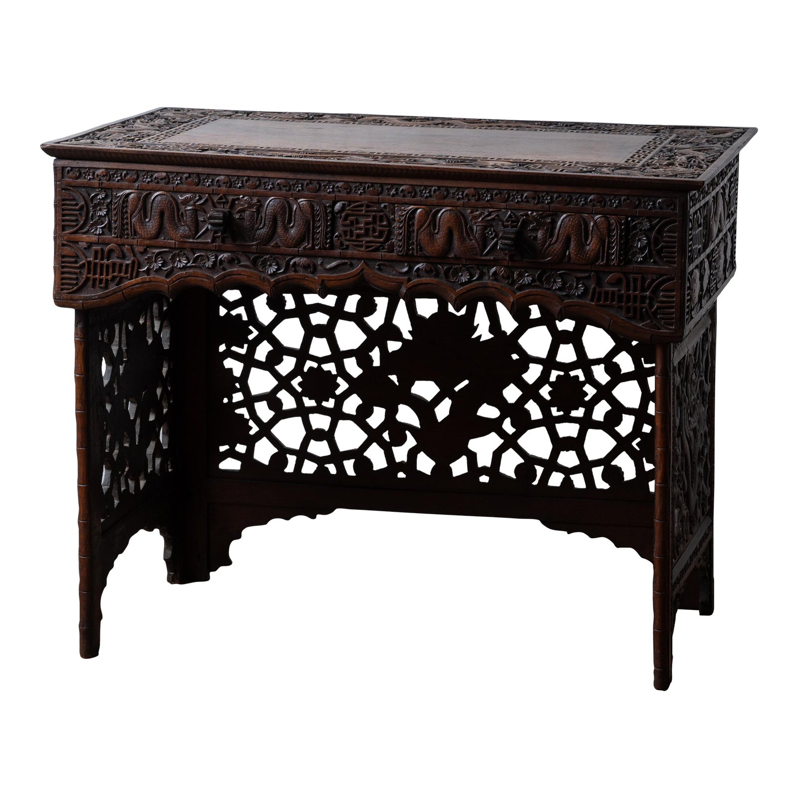 Chinese Traveling Scribes Desk Folding Desk, C.1900 | Chairish