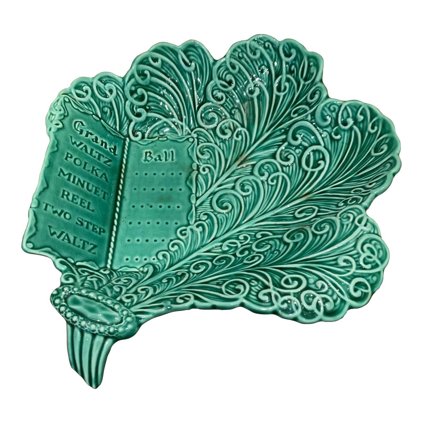 Mid 20th Century Beswick Ball Dance Plate | Chairish