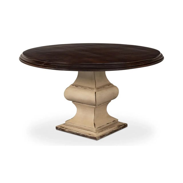 French Provincial Round Dining Table | Chairish