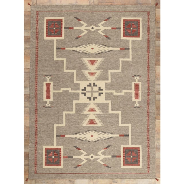 Southwestern Navajo-Style Rug With Storm Pattern - 08'10 X 12'03 | Chairish