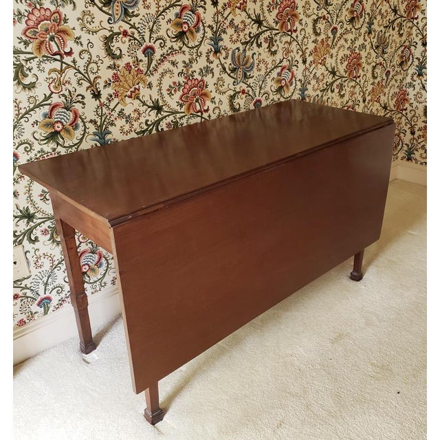 19th Century Antique American Federal Single Drop Leaf Breakfast Table ...