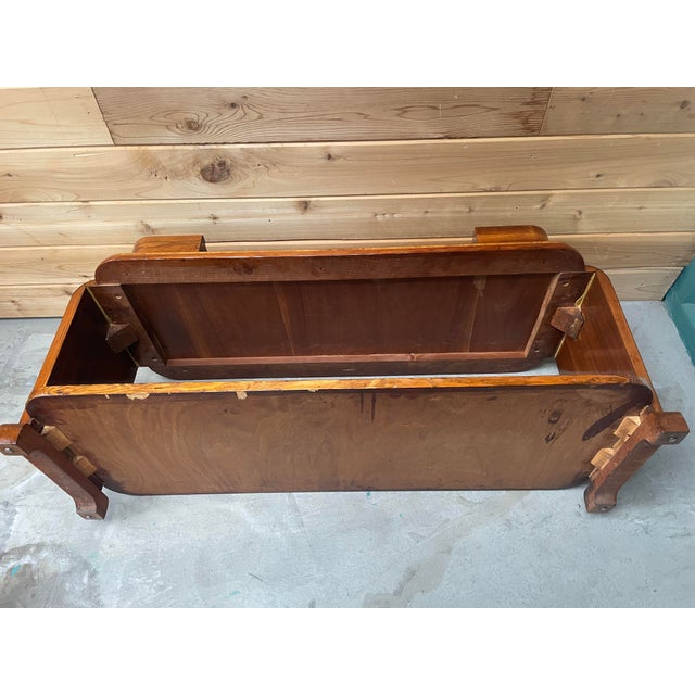 1930s Art Deco Waterfall Drinks Bar Table | Chairish