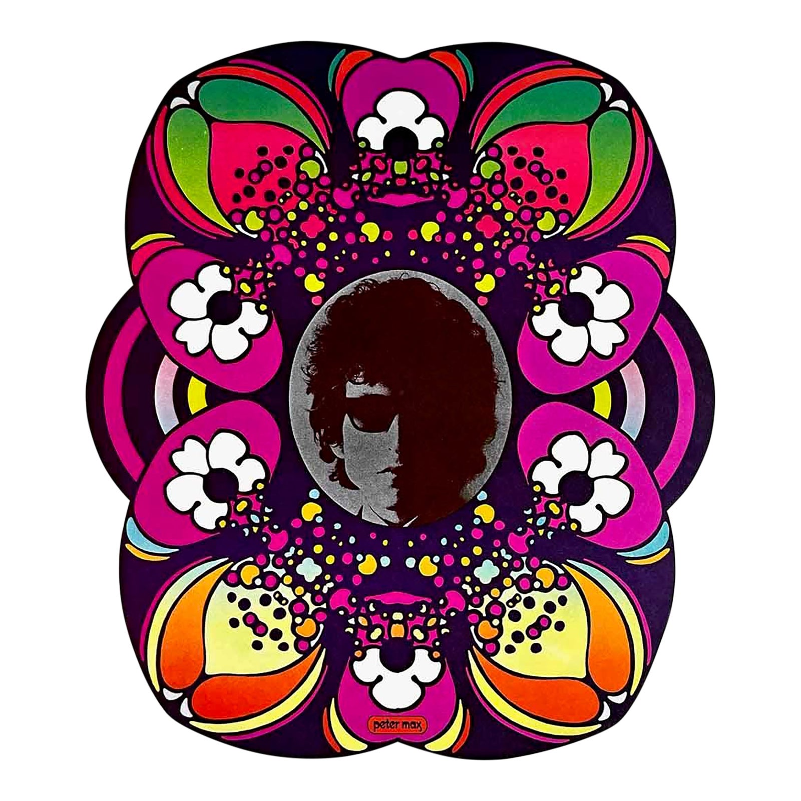 1970 Peter Max Pop Art Poster 5 Bob Dylan | Chairish
