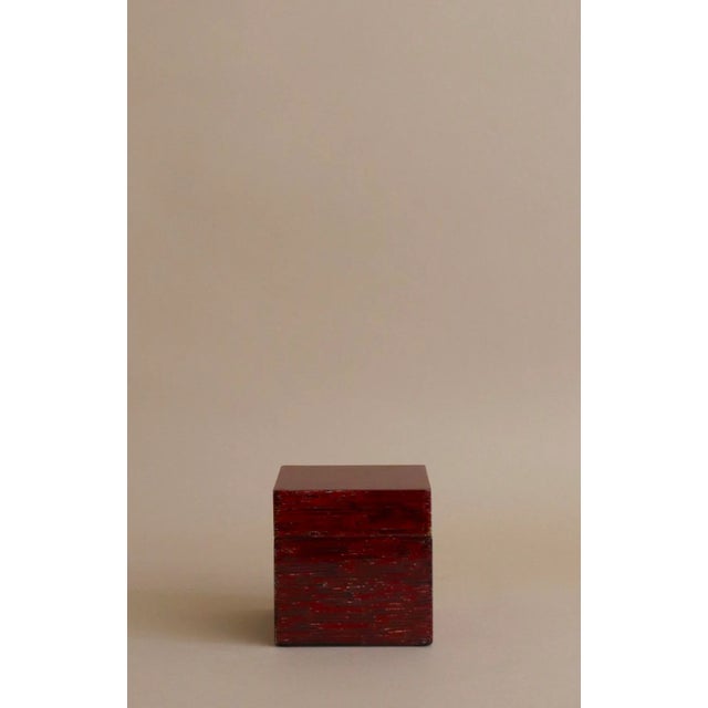 Sm Red Lacquer Box | Chairish