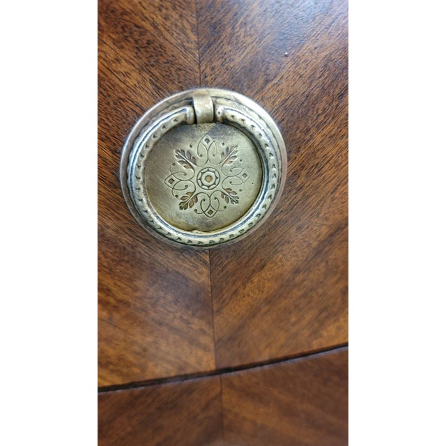 Antique French Demilune Commode Cabinet Louis XVI Style Handpainted ...