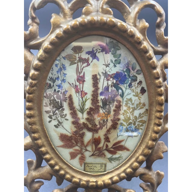 Vintage Brass Picture Frame | Chairish