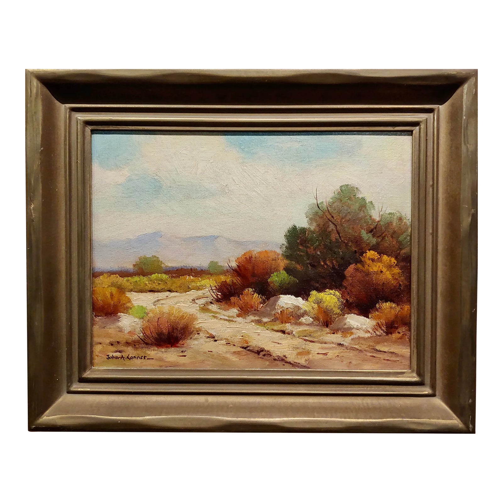 John Anthony Conner - Mohave Desert -Oil Painting | Chairish