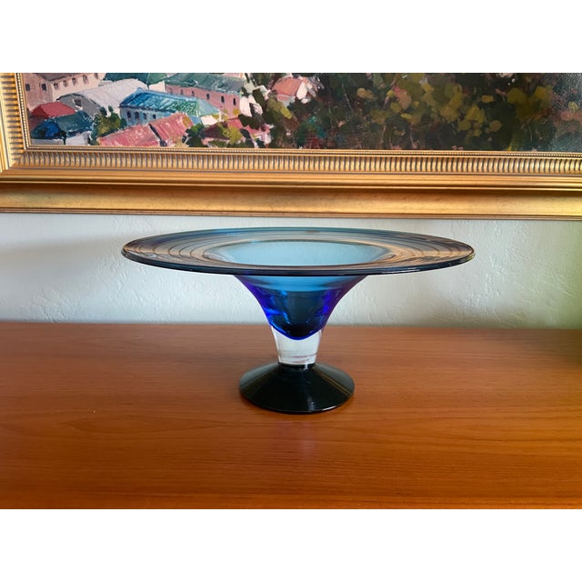 Mid Century Blenko Glass Bowl | Chairish